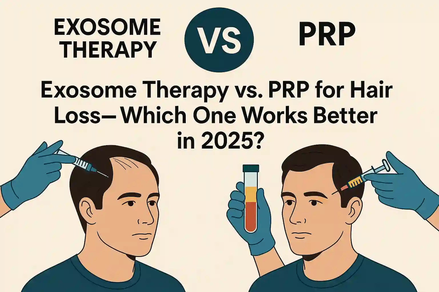 PRP vs Exosome Therapy: Best Hair Loss Treatment 2025